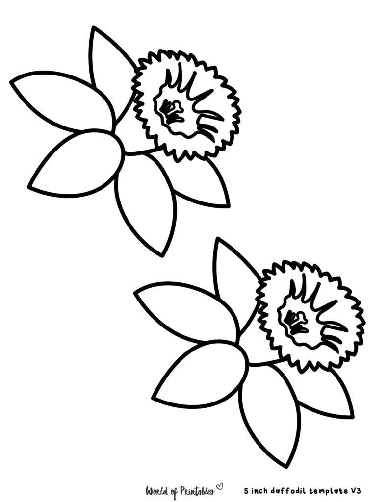 40 Daffodil Templates + Tips For Fun Activities - World of Printables
