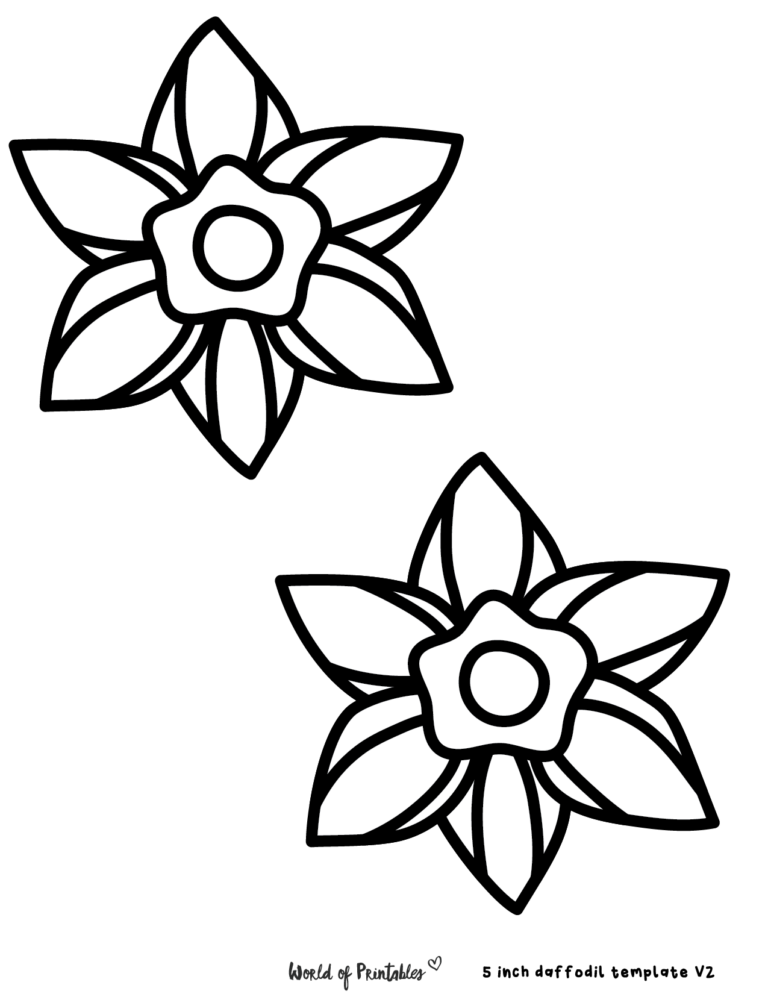 40 Daffodil Templates + Tips For Fun Activities - World of Printables