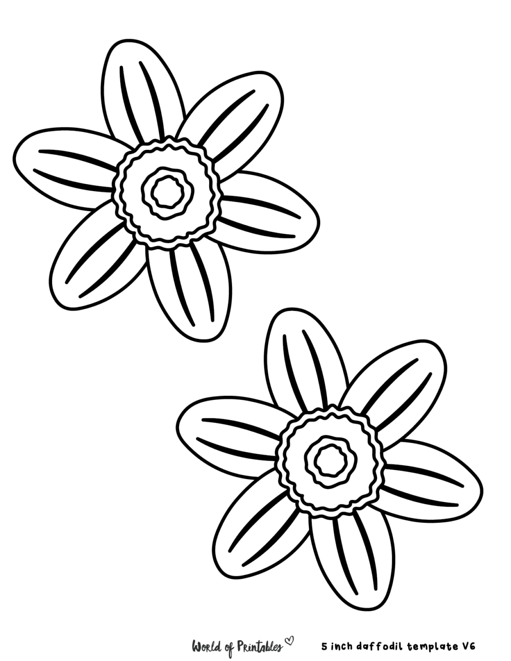 40 Daffodil Templates + Tips For Fun Activities - World of Printables