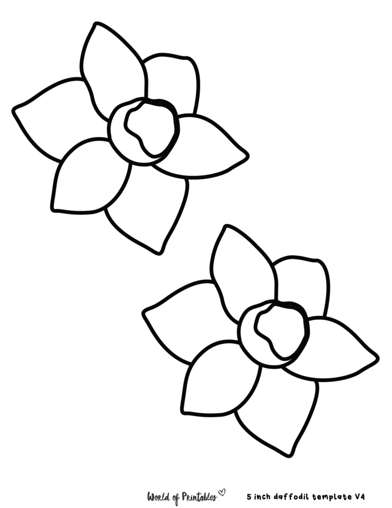 40 Daffodil Templates + Tips For Fun Activities - World of Printables