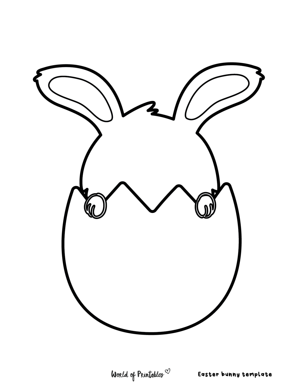 20 Best Easter Bunny Printables - World of Printables