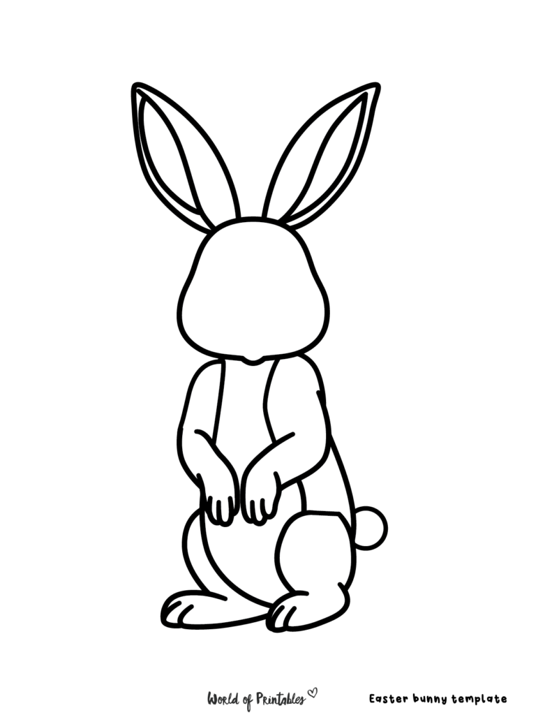20 Best Easter Bunny Printables - World of Printables