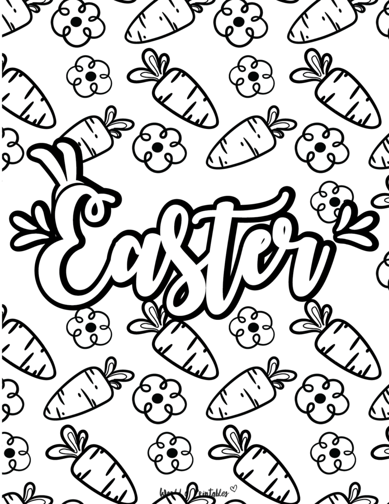 Easter Coloring Pages | 42 Fun Easter Printables - World of Printables