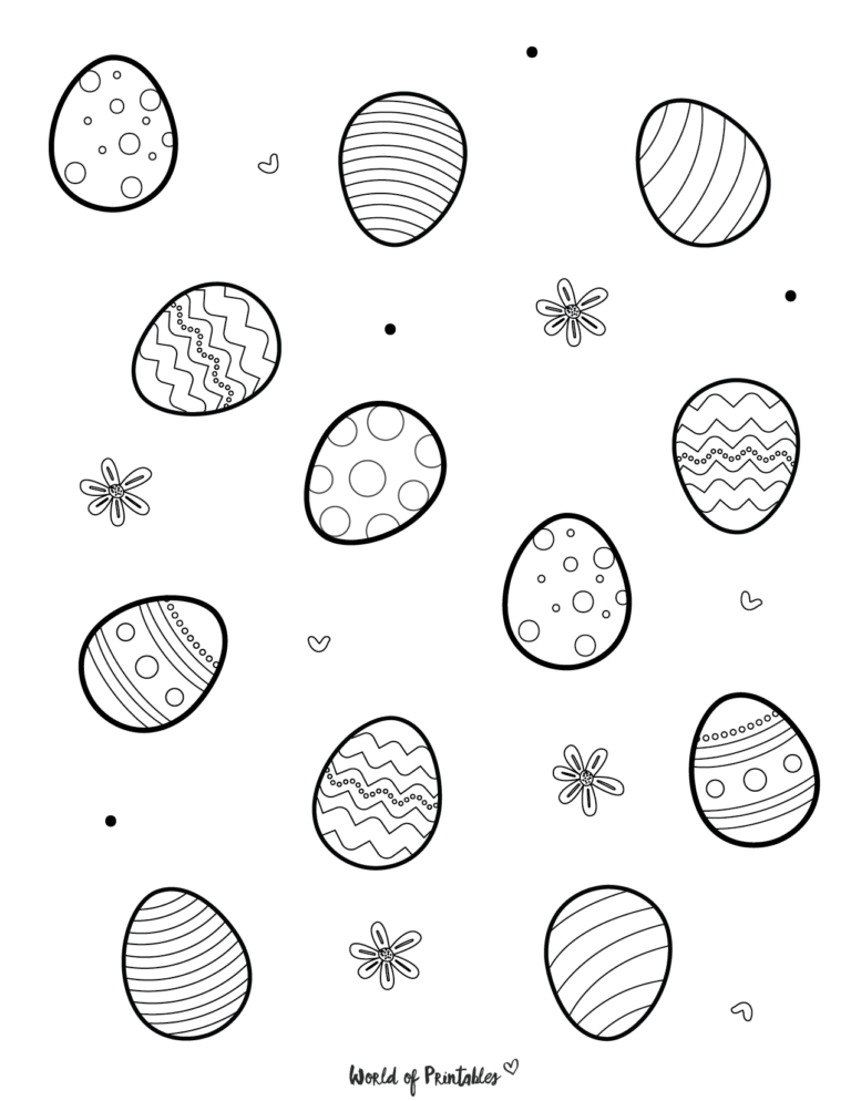 Easter Coloring Pages | 42 Fun Easter Printables - World of Printables