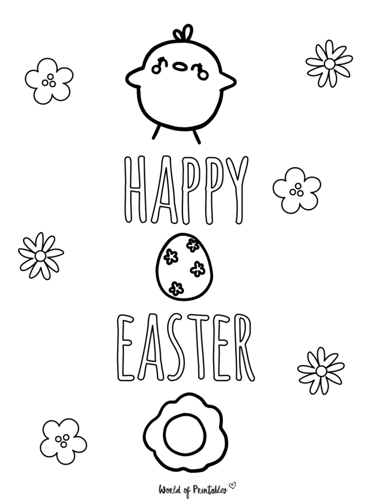 Easter Coloring Pages | 42 Fun Easter Printables - World of Printables