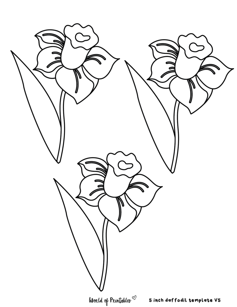 40 Daffodil Templates + Tips For Fun Activities - World of Printables