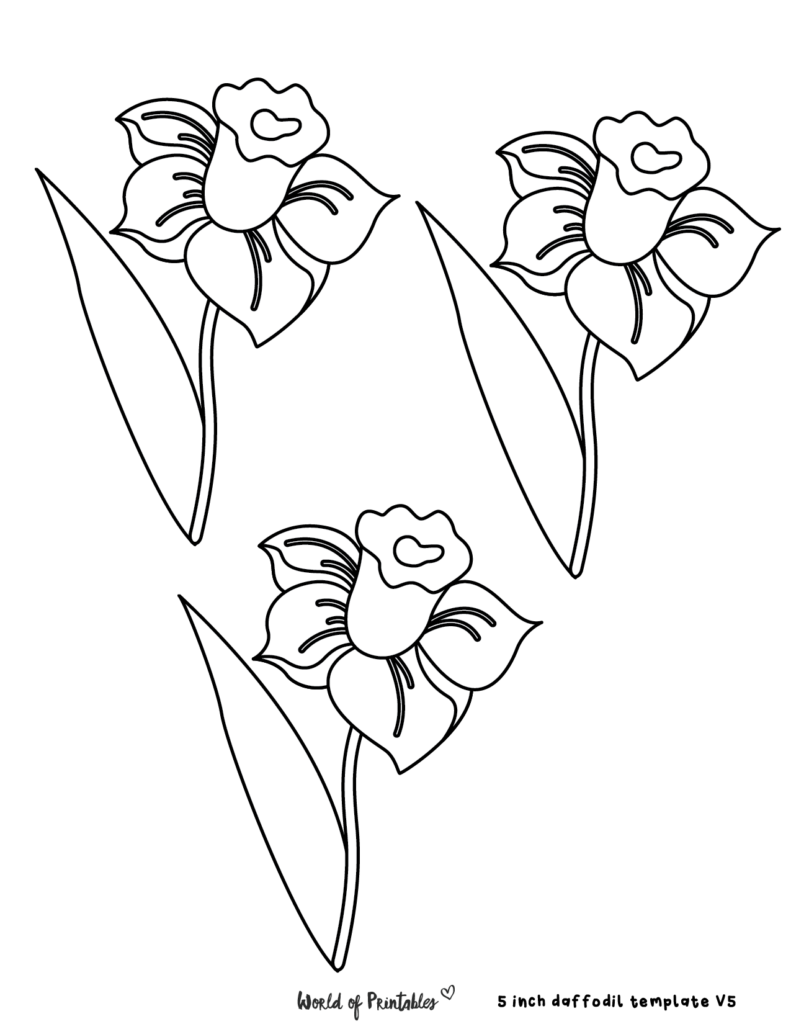 40 Daffodil Templates + Tips For Fun Activities - World of Printables