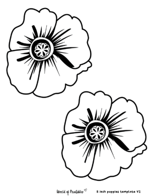 40 Poppy Templates: Remembrance Day Activities - World of Printables