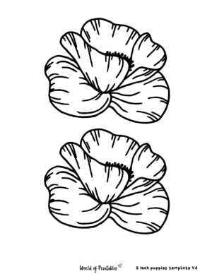 40 Poppy Templates: Remembrance Day Activities - World of Printables