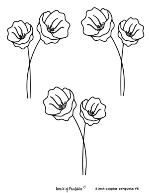 40 Poppy Templates: Remembrance Day Activities - World of Printables