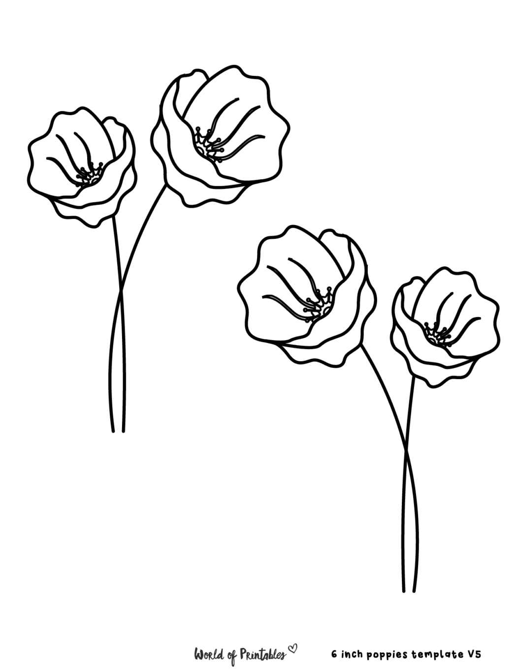 40 Poppy Templates: Remembrance Day Activities - World of Printables