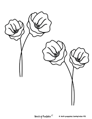 40 Poppy Templates: Remembrance Day Activities - World of Printables