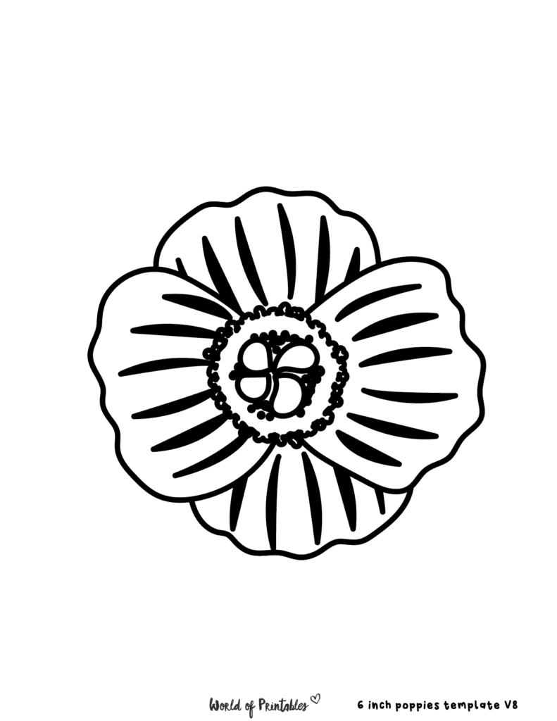 40 Poppy Templates: Remembrance Day Activities - World of Printables
