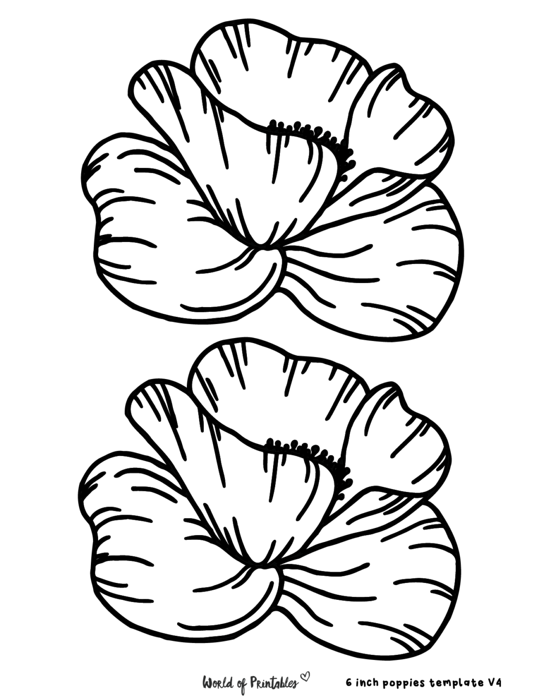 40 Poppy Templates: Remembrance Day Activities - World of Printables