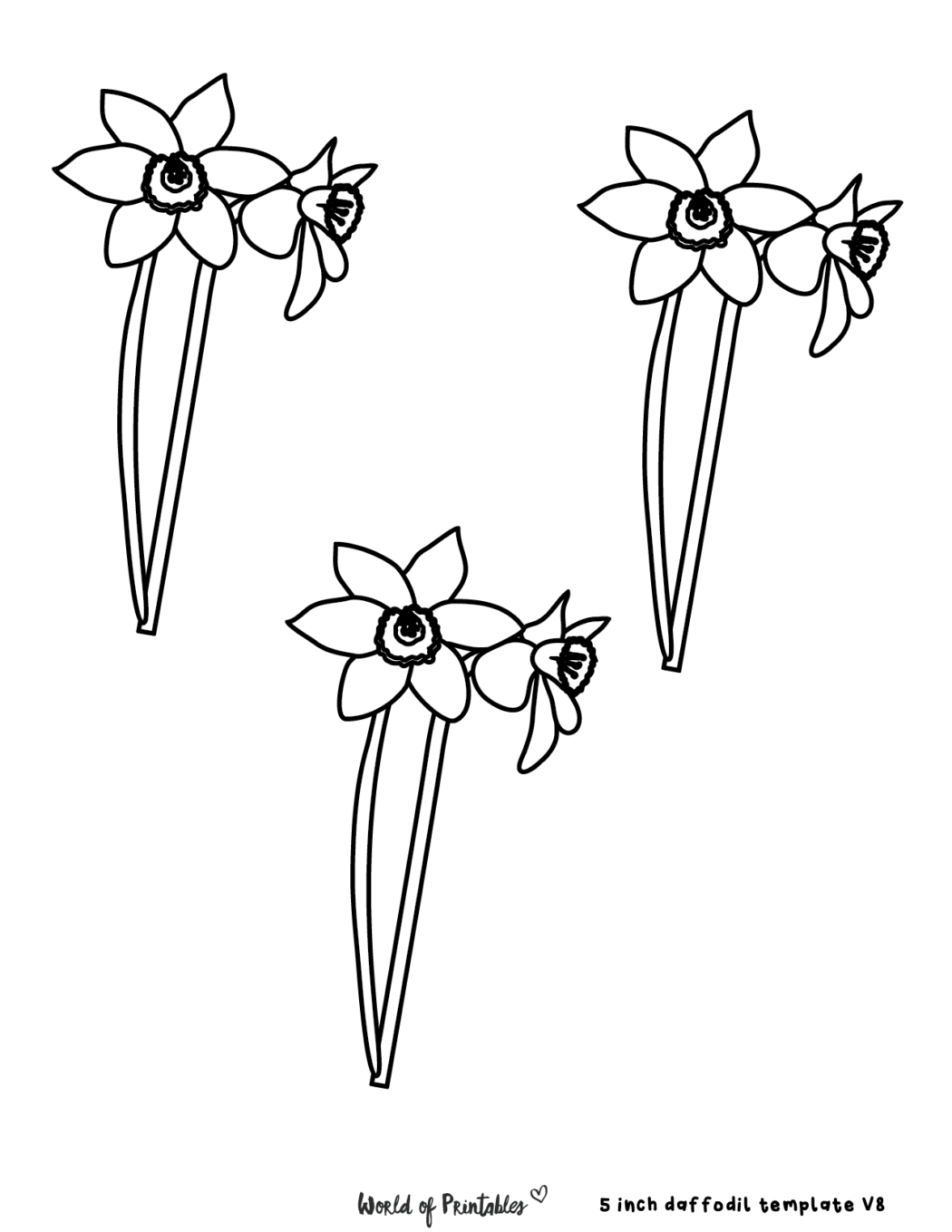 40 Daffodil Templates + Tips For Fun Activities - World of Printables