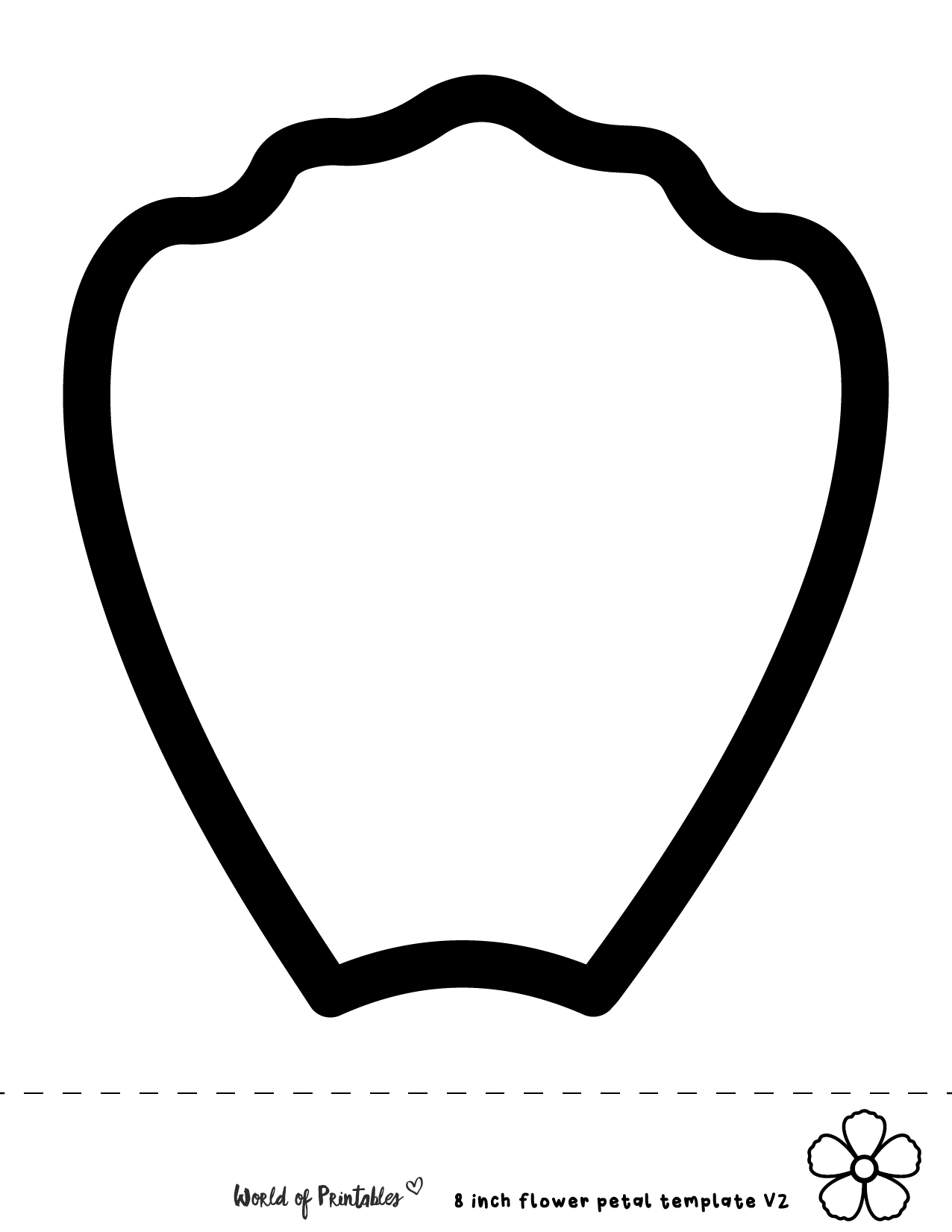 Printable Flower Petal Templates For Making Paper Flowers Flower 