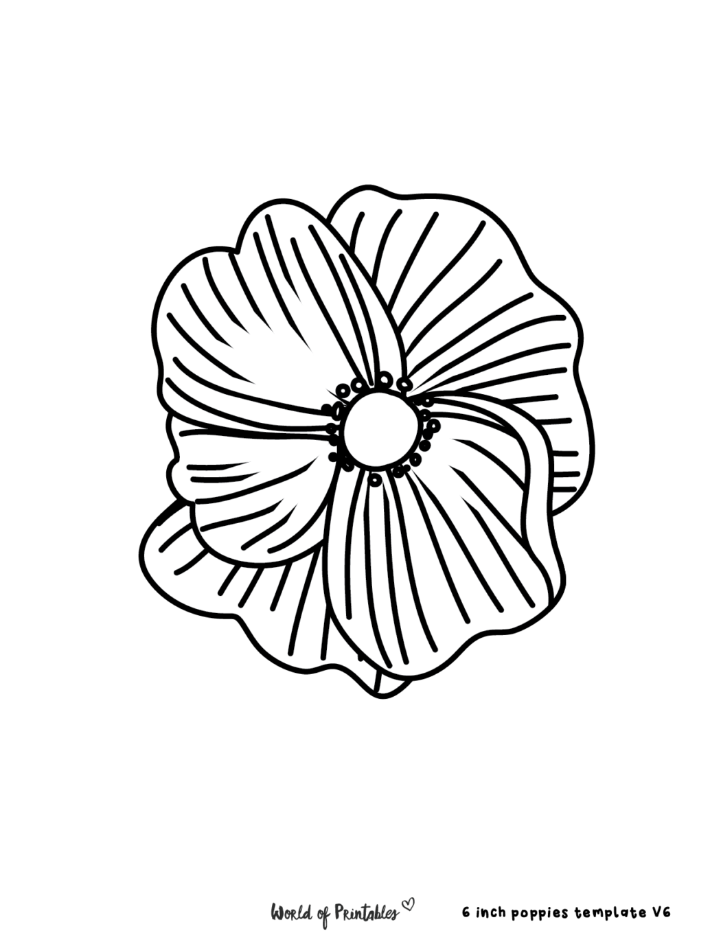 40 Poppy Templates: Remembrance Day Activities - World of Printables