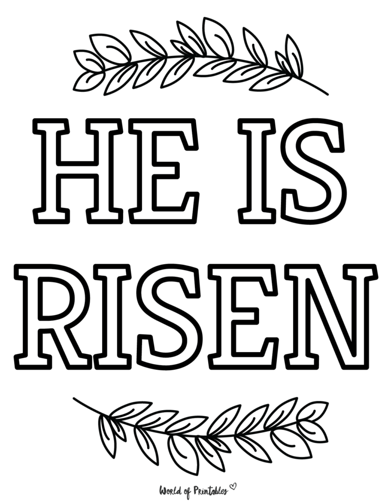 Easter Coloring Pages | 42 Fun Easter Printables - World of Printables