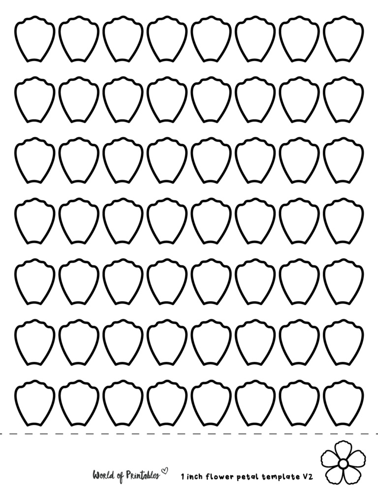 40+ Flower Petal Templates - World of Printables