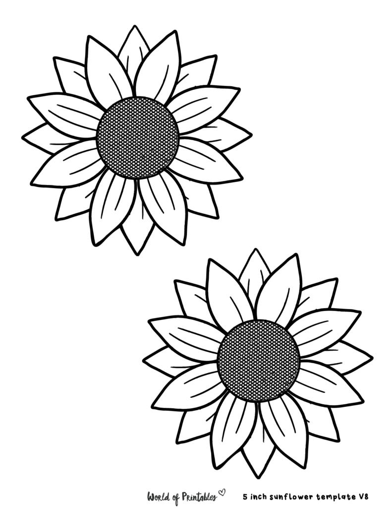 40 Free Sunflower Templates - World of Printables