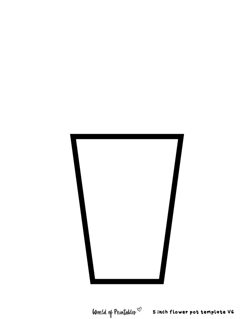 80 Flower Pot Templates - For Crafting & Coloring Activities