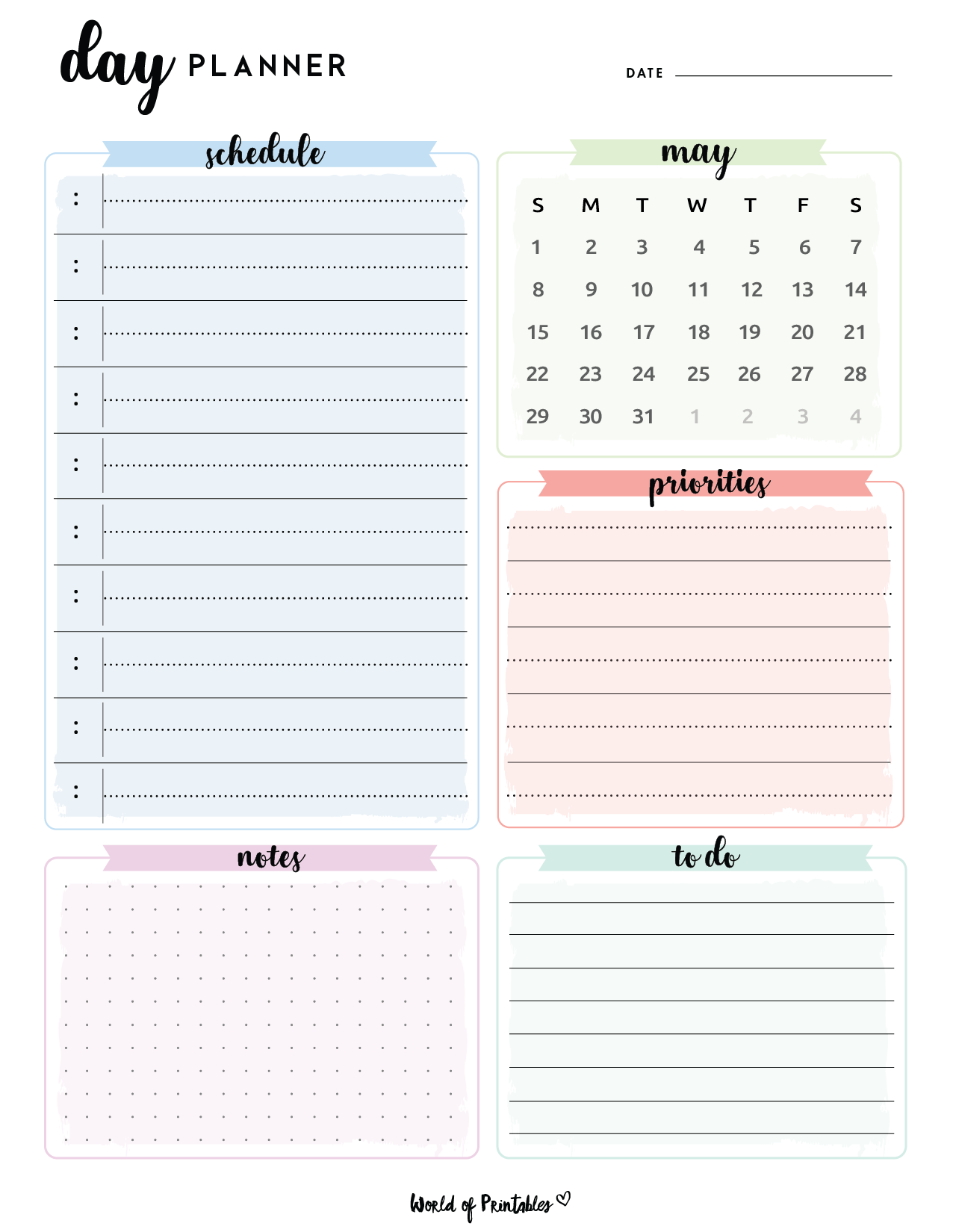 FREE May Printable Set | 2022 Calendars & Planners - World of Printables