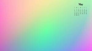 Free May 2022 Calendar Wallpaper