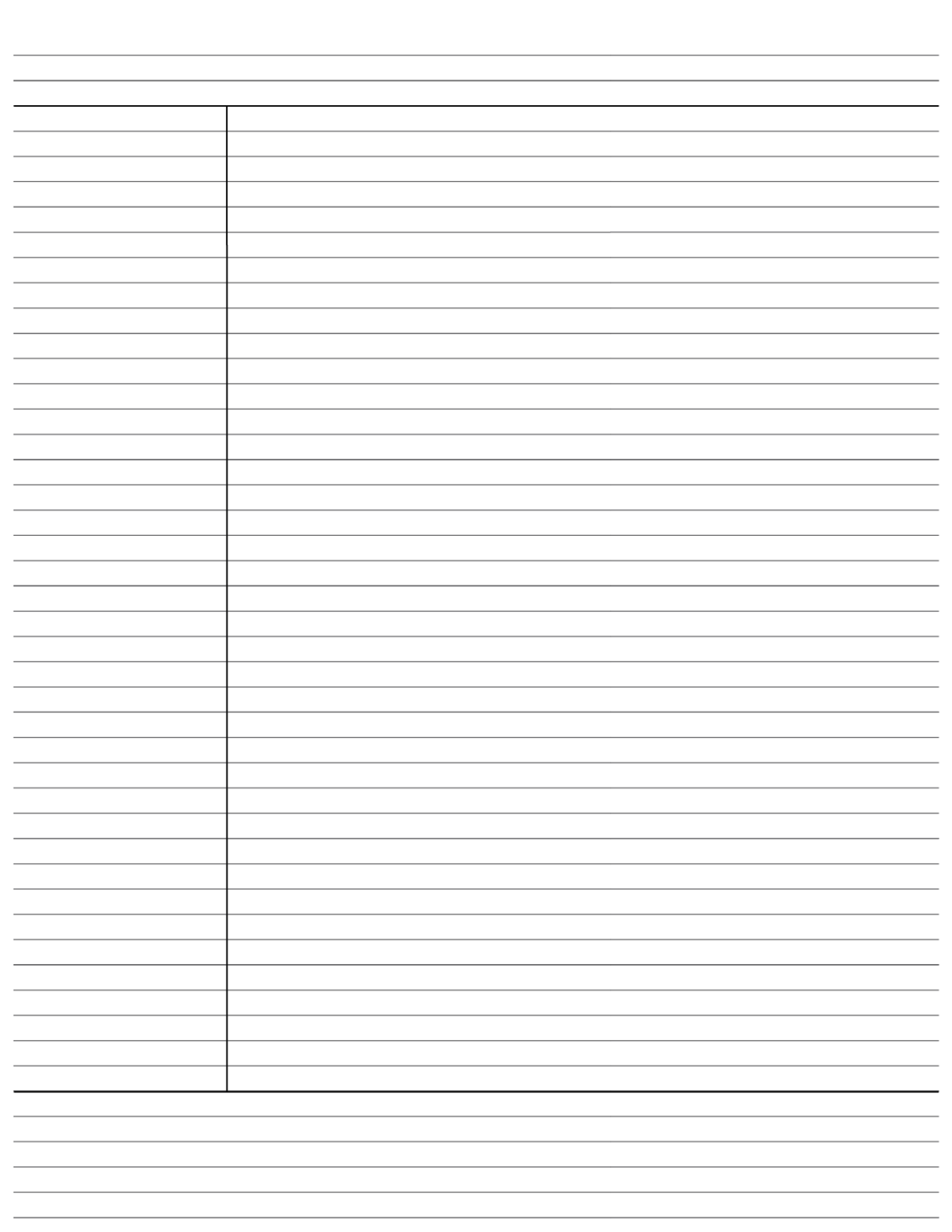Printable Lined Paper - 36 Template Styles - World of Printables