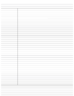 Printable Lined Paper - 36 Template Styles - World of Printables