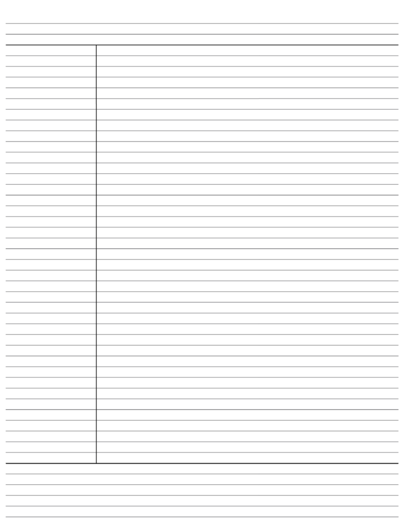 Printable Lined Paper - 36 Template Styles - World of Printables
