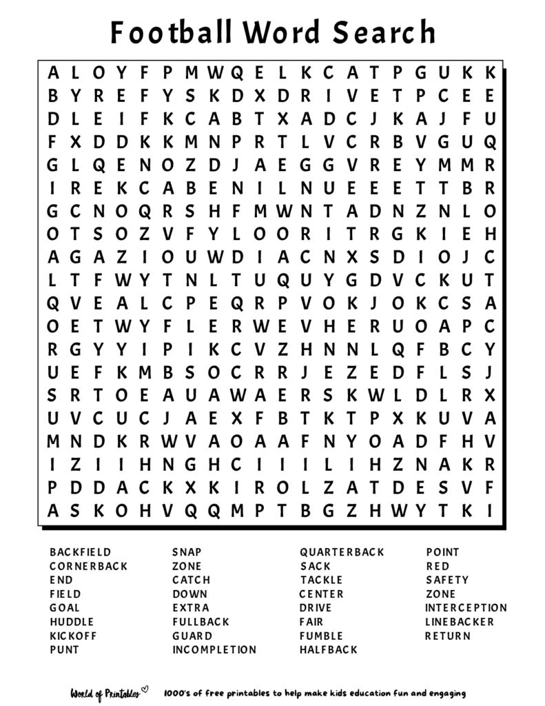 Printable Word Search | World of Printables