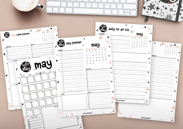 Free Printable May 2026 Planners - World of Printables