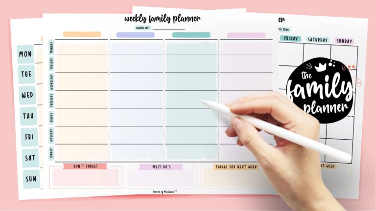 Family Planner - World of Printables