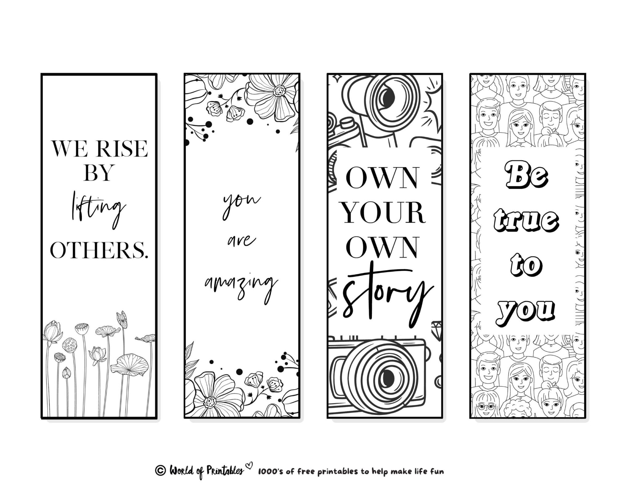 freeprintabletemplatescoloringpages - Printable Bookmarks To Color ...