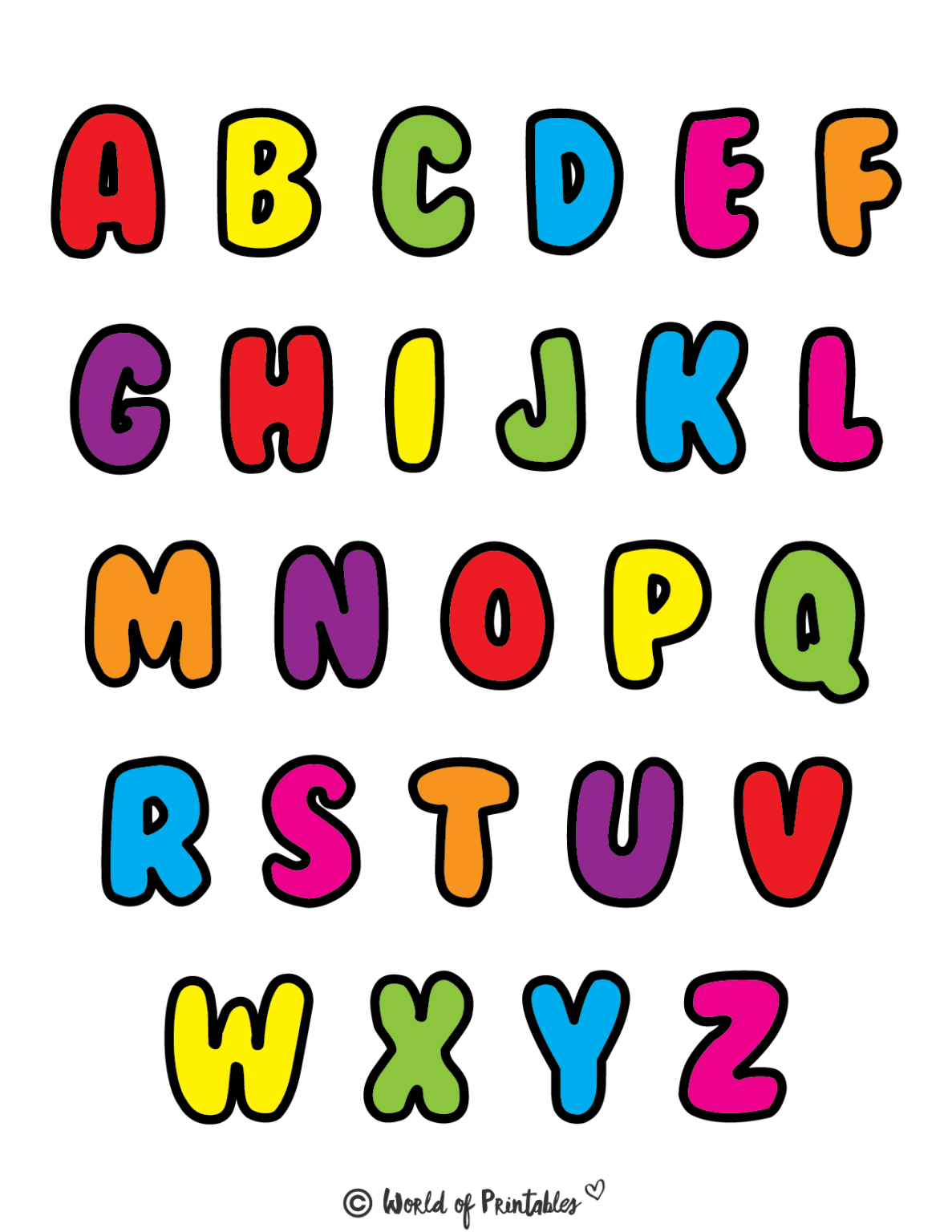 Printable Letters & Alphabet Letters - World of Printables