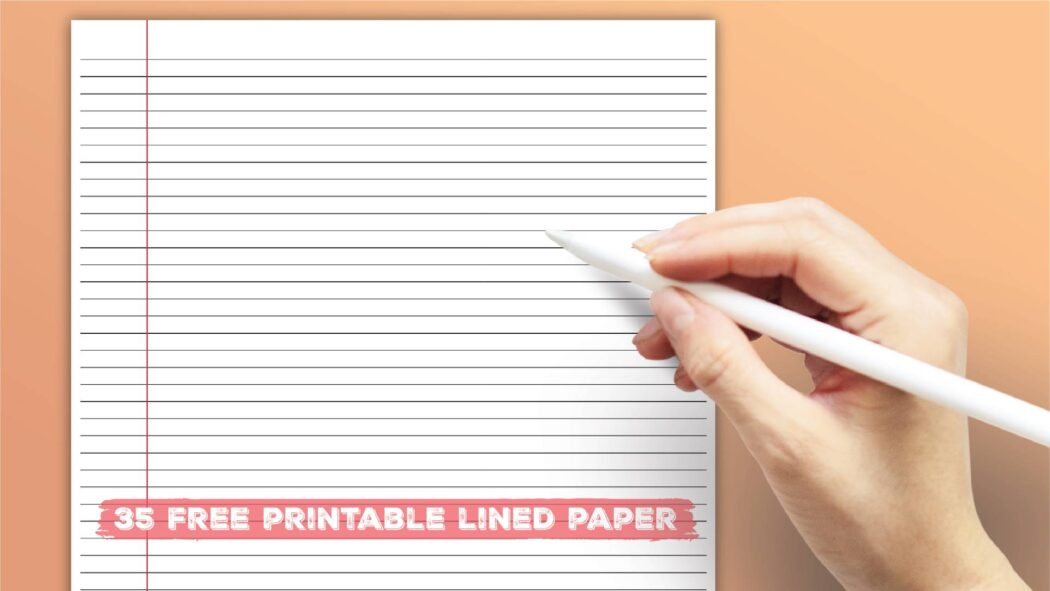 Printable Lined Paper - 36 Template Styles - World of Printables