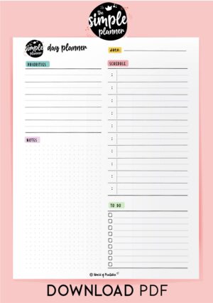Simple Planner - World of Printables