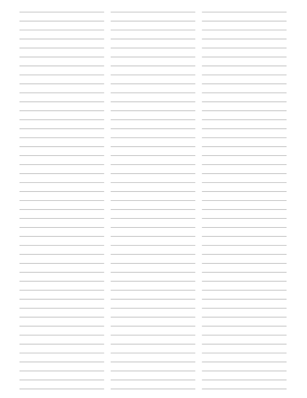 Printable Lined Paper - 36 Template Styles - World of Printables