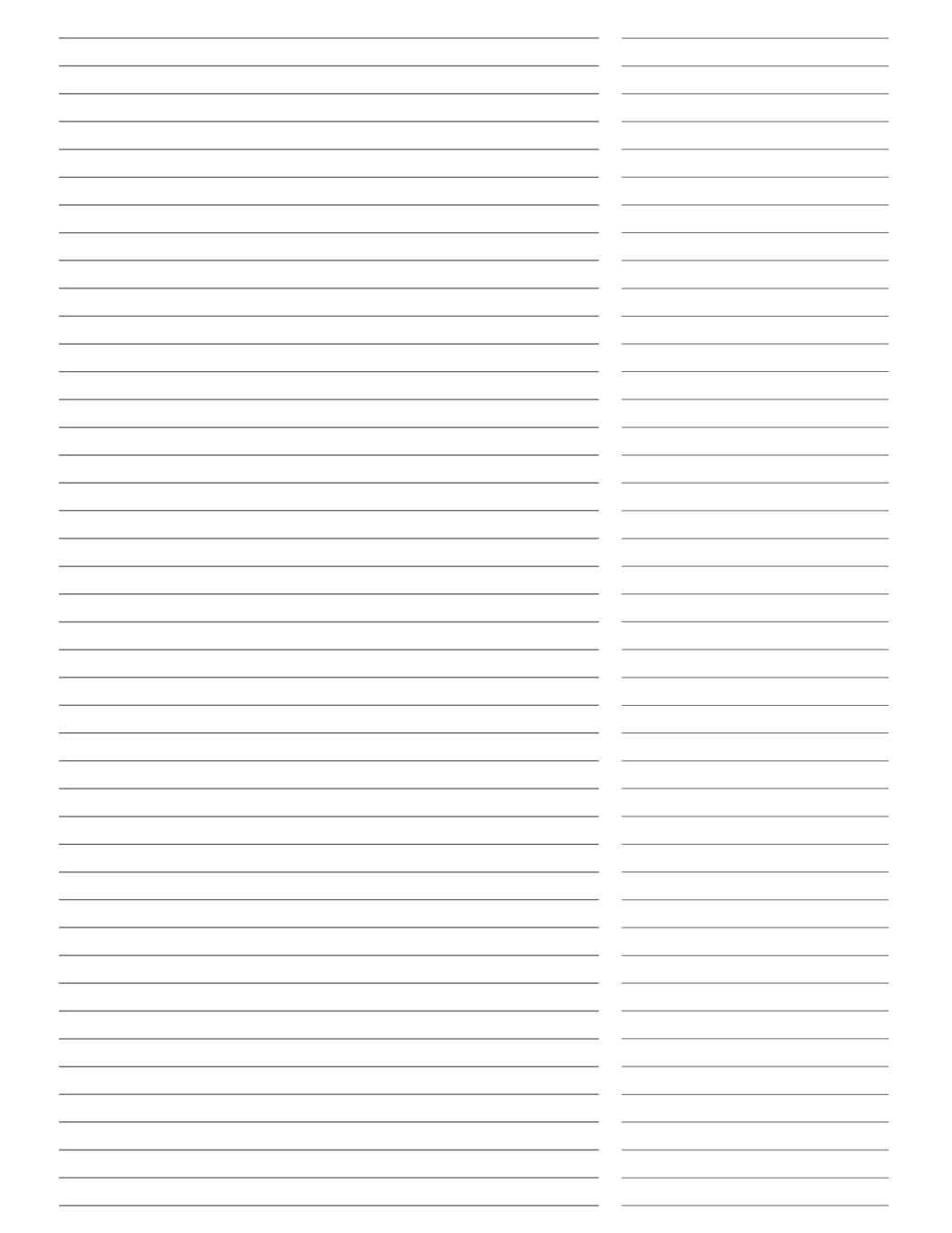 Printable Lined Paper - 36 Template Styles - World of Printables