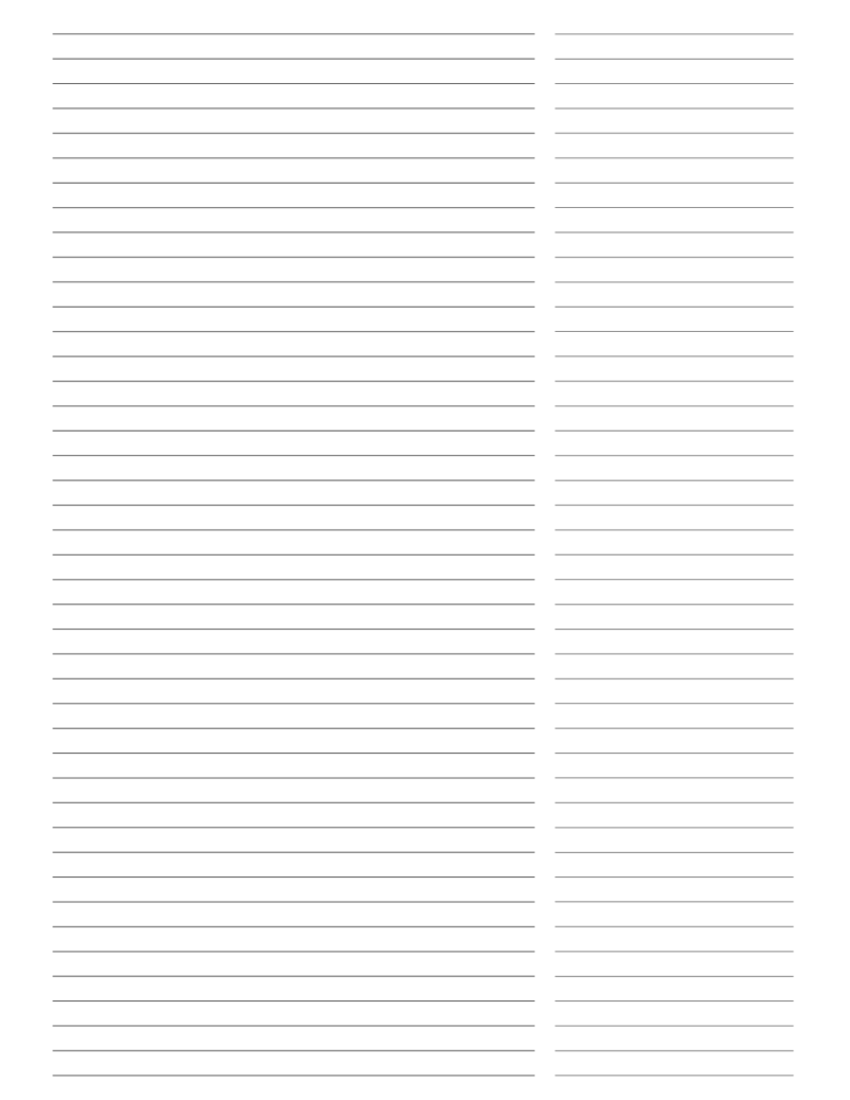 Printable Lined Paper - 36 Template Styles - World of Printables
