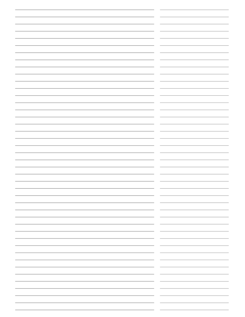 Printable Lined Paper - 36 Template Styles - World of Printables