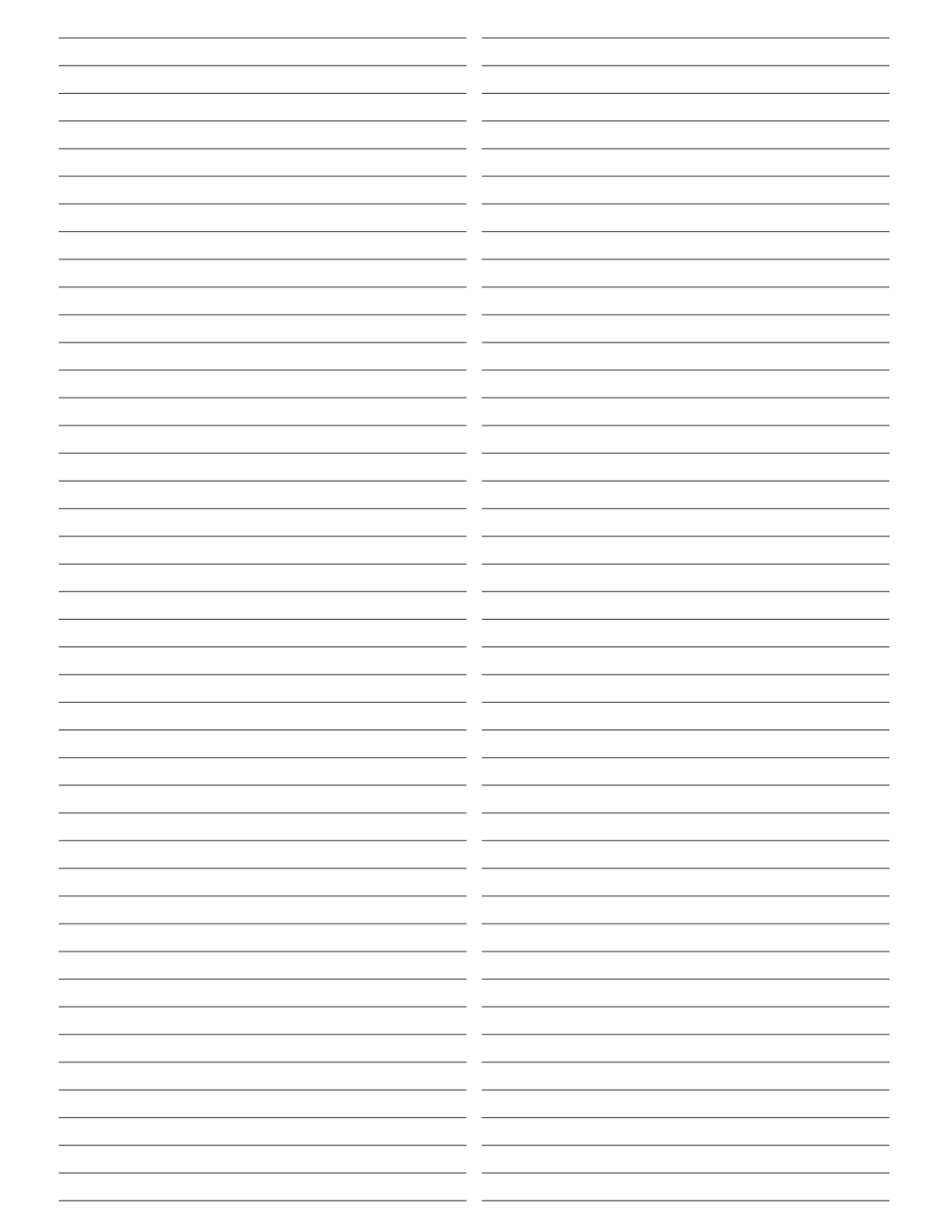 Printable Lined Paper - 36 Template Styles - World of Printables