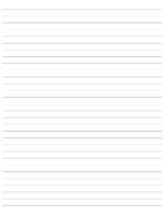 Printable Lined Paper - 36 Template Styles - World of Printables