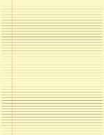 Printable Lined Paper - 36 Template Styles - World of Printables