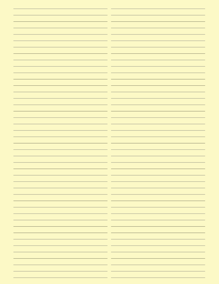 Printable Lined Paper - 36 Template Styles - World of Printables