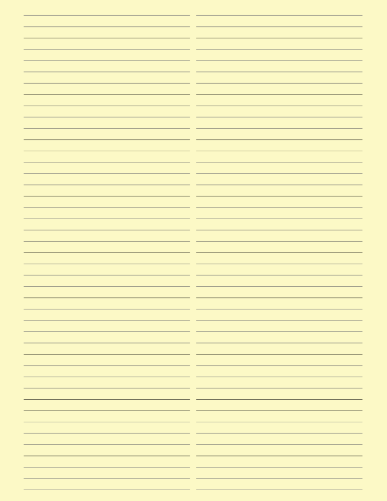 Printable Lined Paper - 36 Template Styles - World of Printables