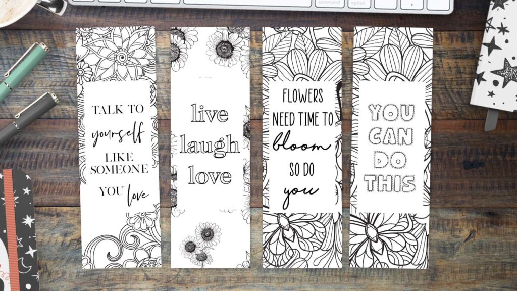 Printable Bookmarks To Color | 120 For Adults & Kids - World of Printables