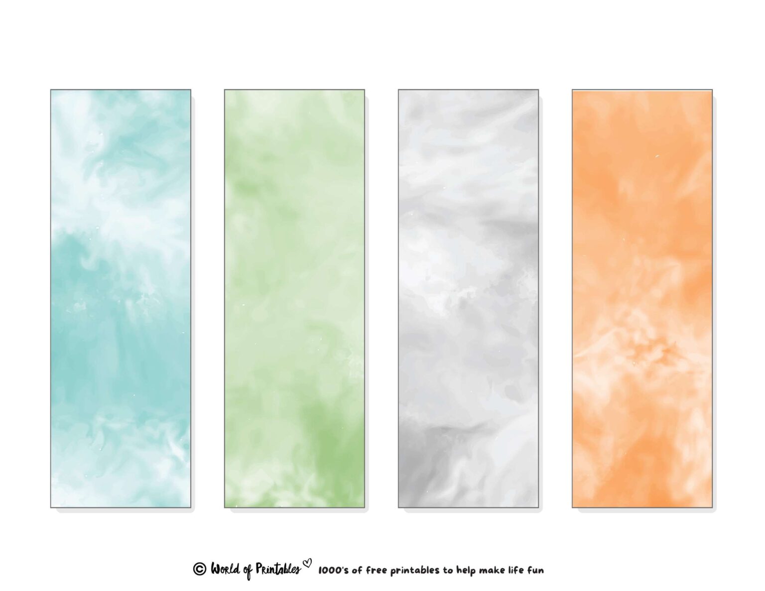 Watercolor Bookmarks | 120+ Ideas To Print For Free - World of Printables