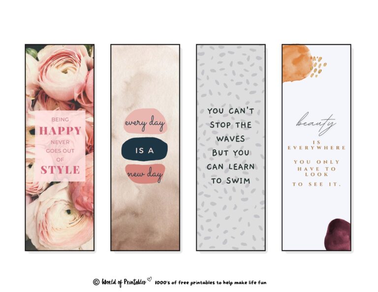 100 Best Bookmark Quotes - World of Printables