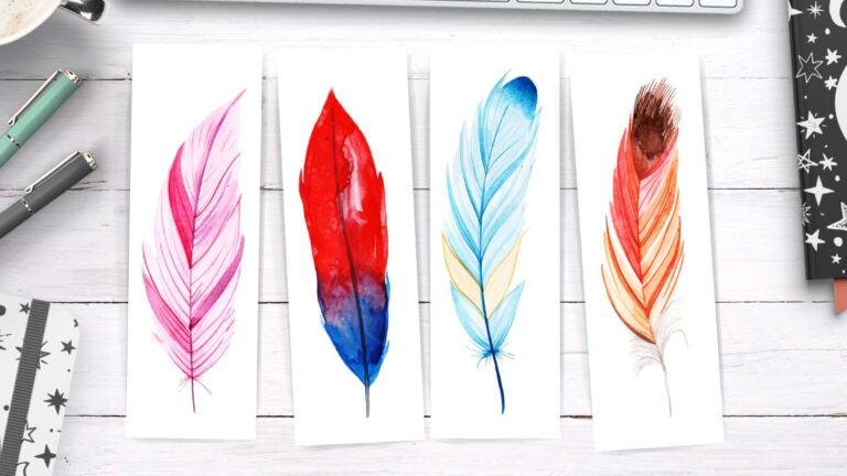 Watercolor Bookmarks | 120+ Ideas To Print For Free - World of Printables
